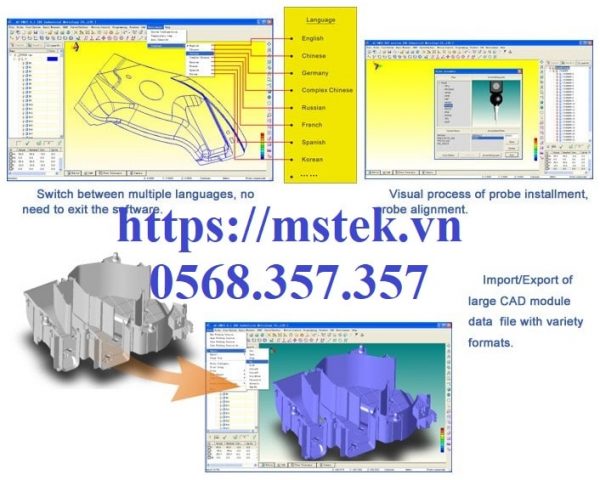 Phần mềm phổ biến cho CMM AC-DMIS từ AEH Mora - Công nghệ MSTEK - Mstek Technology