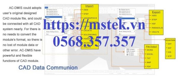 Phần mềm phổ biến cho CMM AC-DMIS từ AEH Mora - Công nghệ MSTEK - Mstek Technology